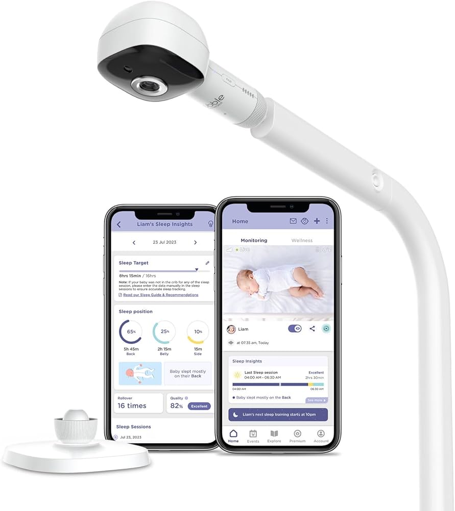 Hubble - Connected SkyVision AI Camera - White